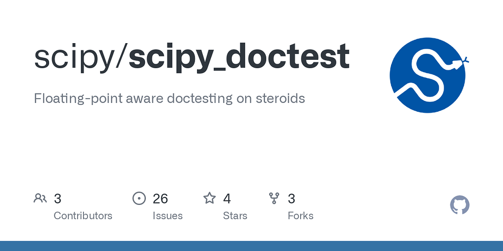 ANN: scipy-doctest package - Announcements - Scientific Python ANN: scipy-doctest package - Announcements - Scientific Python